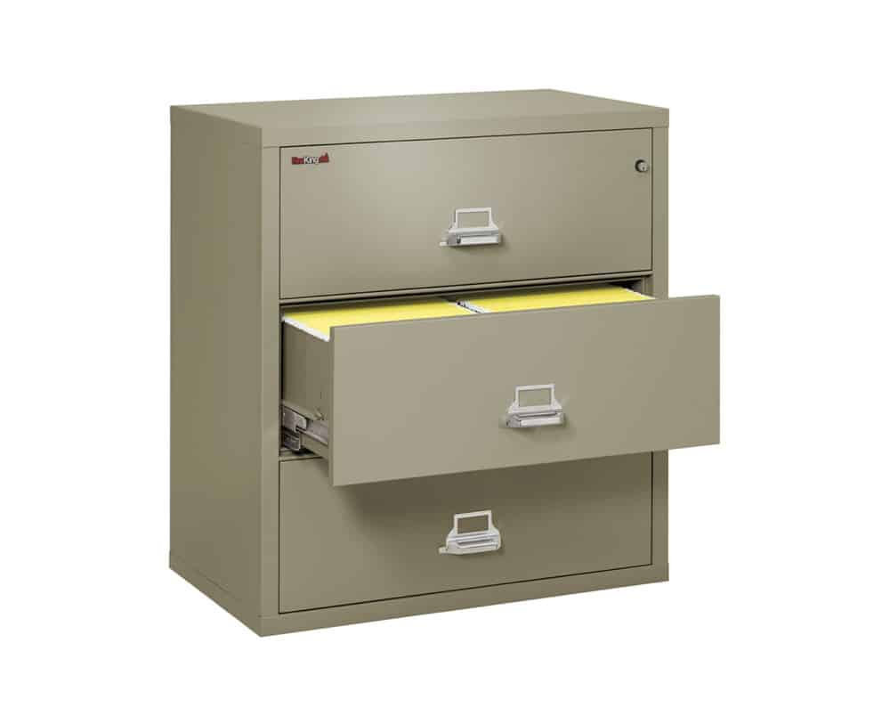 Victor Firemaster File Cabinet 9344 Three Drawer Lateral • Bank Safe ...