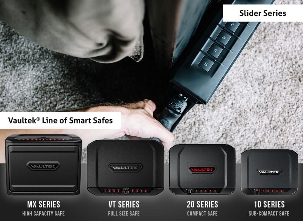Vaultek SL20 Slider Series Rugged Smart Handgun Safe Quick Open Pistol ...