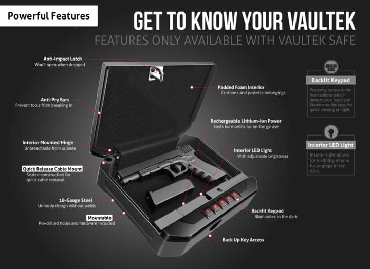 VAULTEK VE10 Sub-Compact Safe • Bank Safe & Lock Co