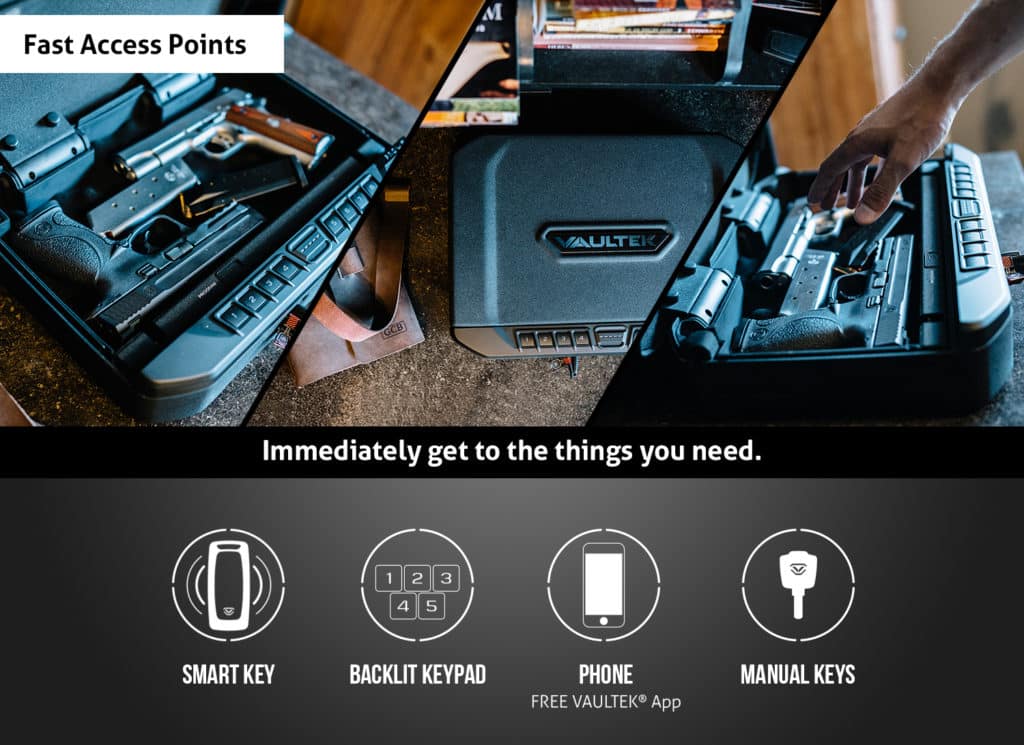 VAULTEK VT Full-Size Bluetooth Smart Safe with Auto-Open Lid and ...