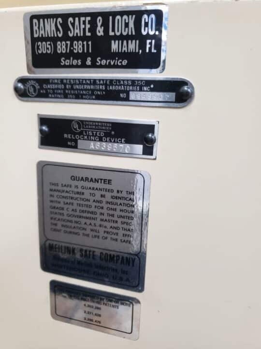 Pre-Owned Meilink Office Safe 1 Hour Fire • Bank Safe & Lock Co